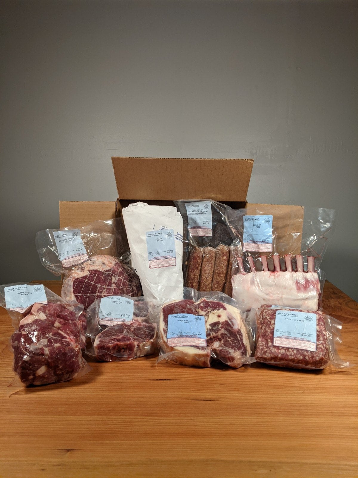 Olsen Farms Lamb, Butcher Box (large) | Olsen Farms