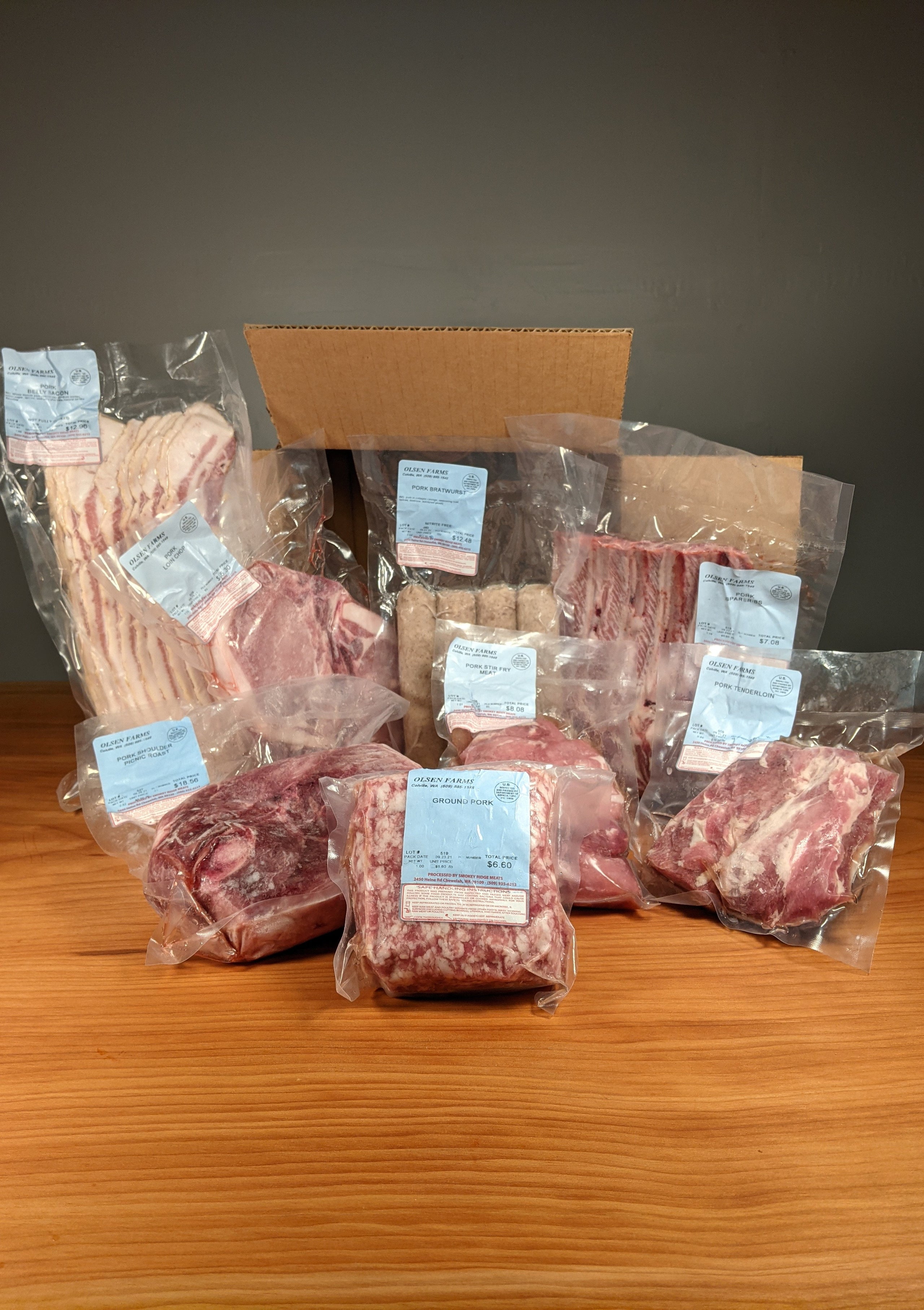 Olsen Farms Pork, Butcher Box (small) | Olsen Farms