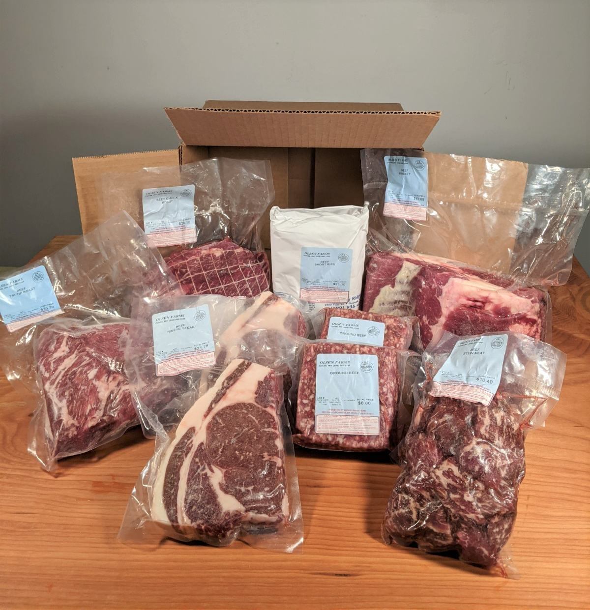 Olsen Farms Beef, Butcher Box (large) | Olsen Farms