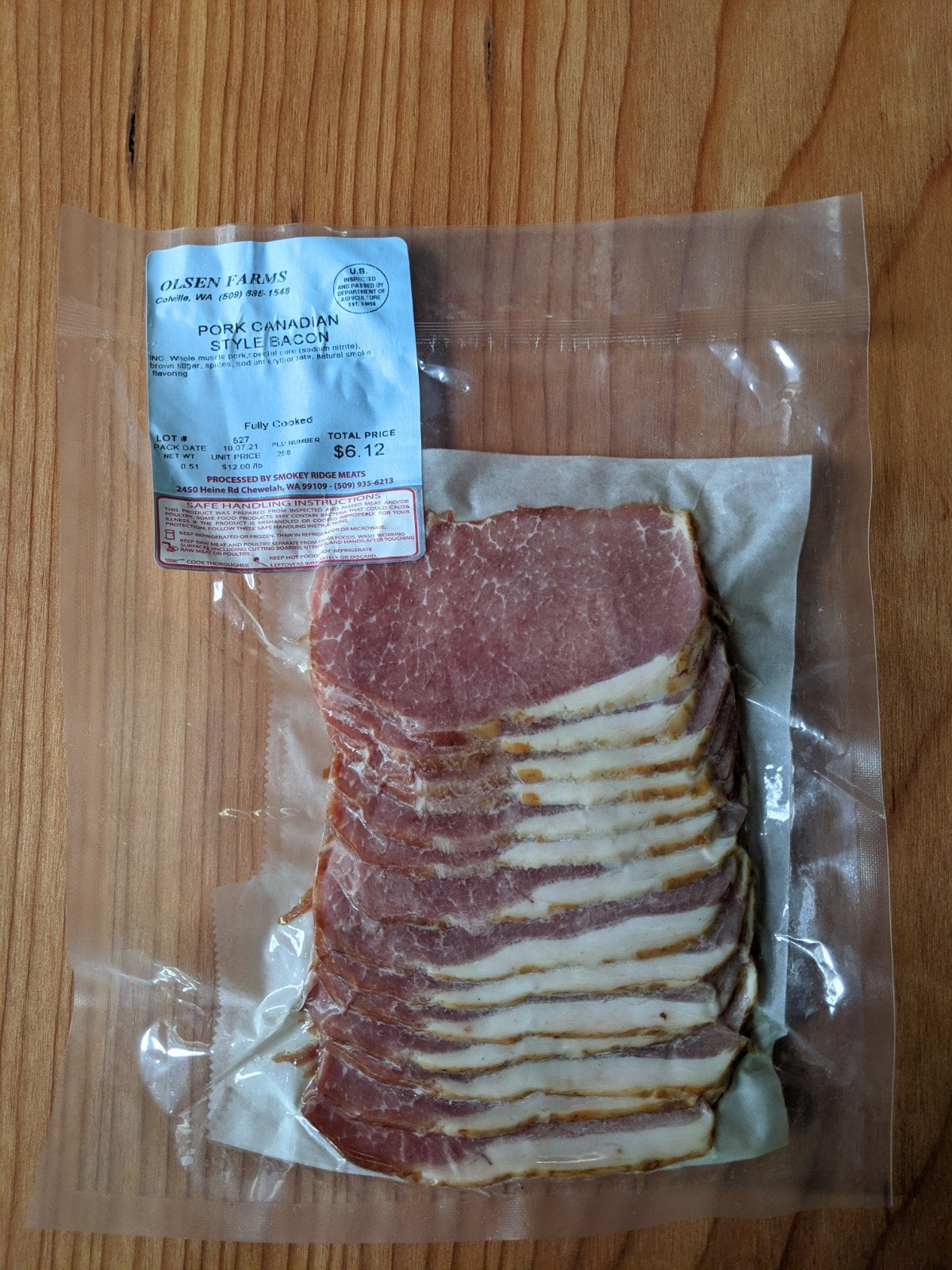 Olsen Farms Canadian Bacon | Olsen Farms
